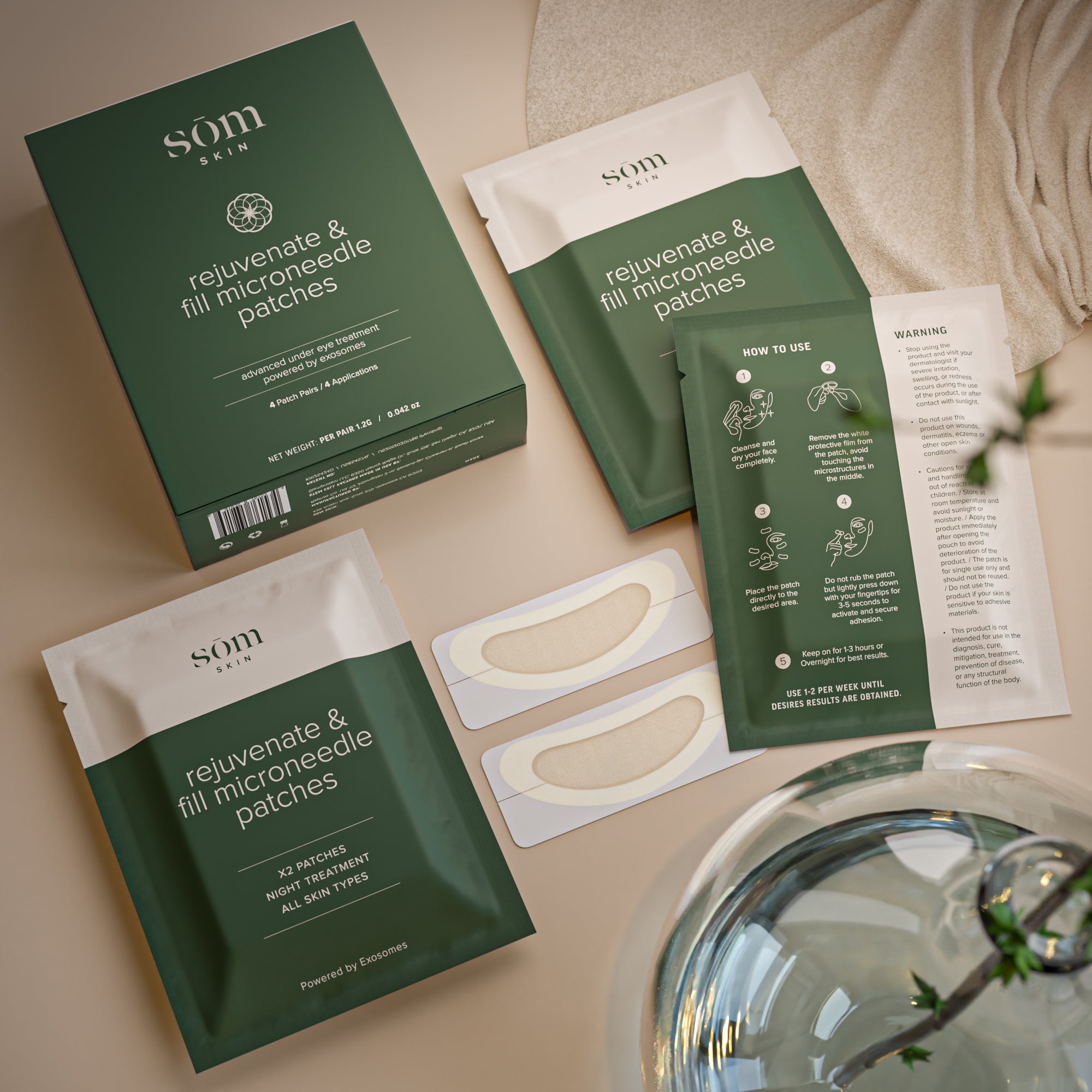 SŌM SKIN Rejuvenate and Fill Microneedle Patches – SŌM SKIN™